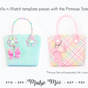 Tote Bag SVG | Faux Leather Pattern | Bluebell Tote Bag Pattern | Bow ...