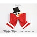 Christmas Bow SVG, Snowman Bow Template, Frosty Hair Bow SVG, Felt Bow ...
