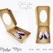 Earring Gift Box Template Collection, Scalloped Window Earring Display ...