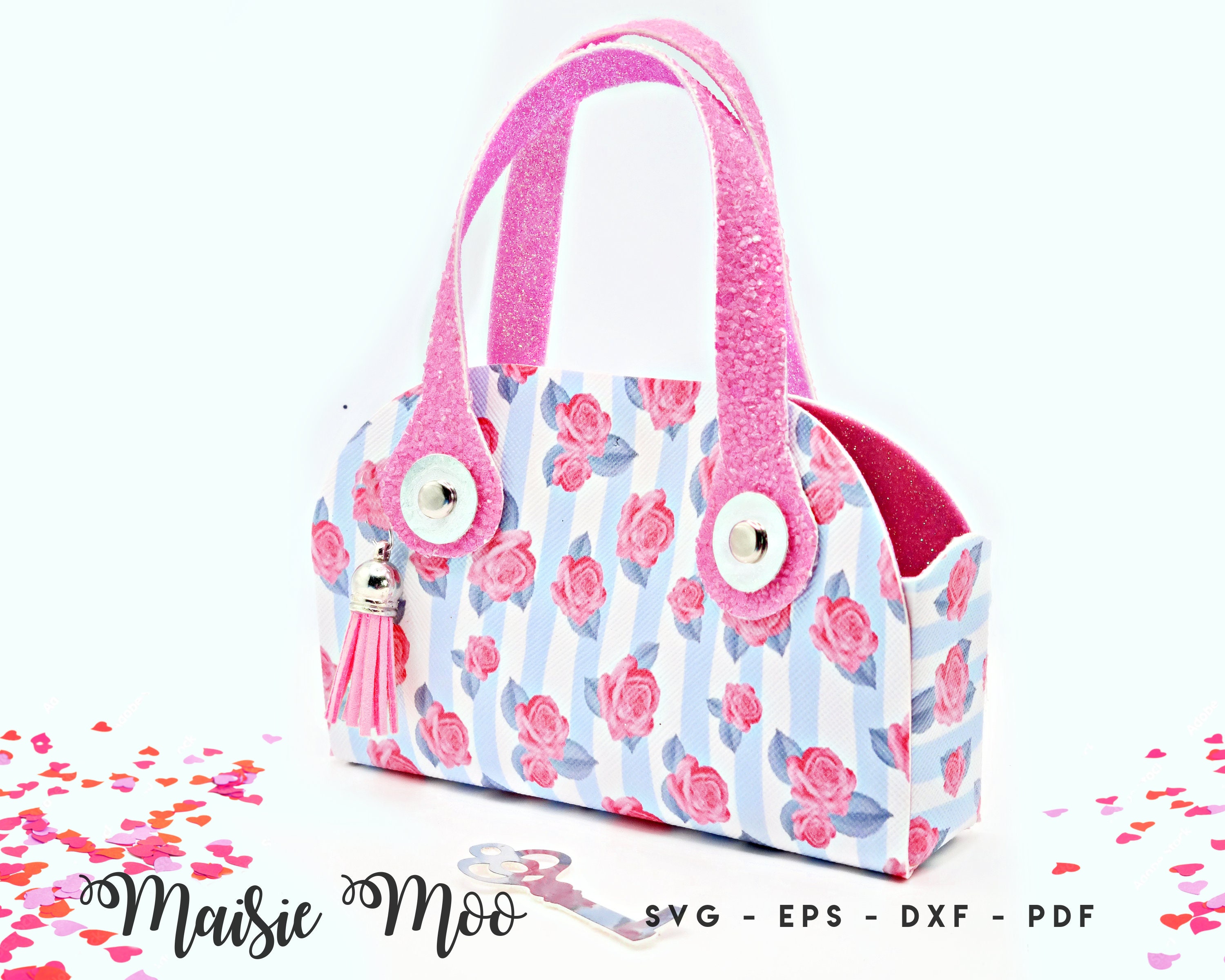 Tiny Tote 3D Purse SVG Faux Leather Bag SVG Mummy and Me - Etsy