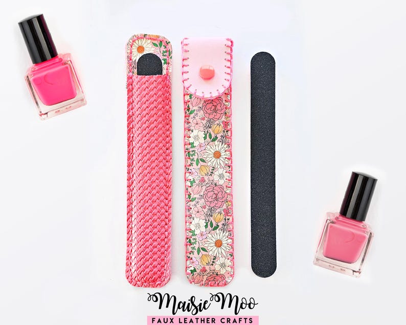 Nail File Case SVG Pattern, Emery Board Pouch Template, Nail File ...