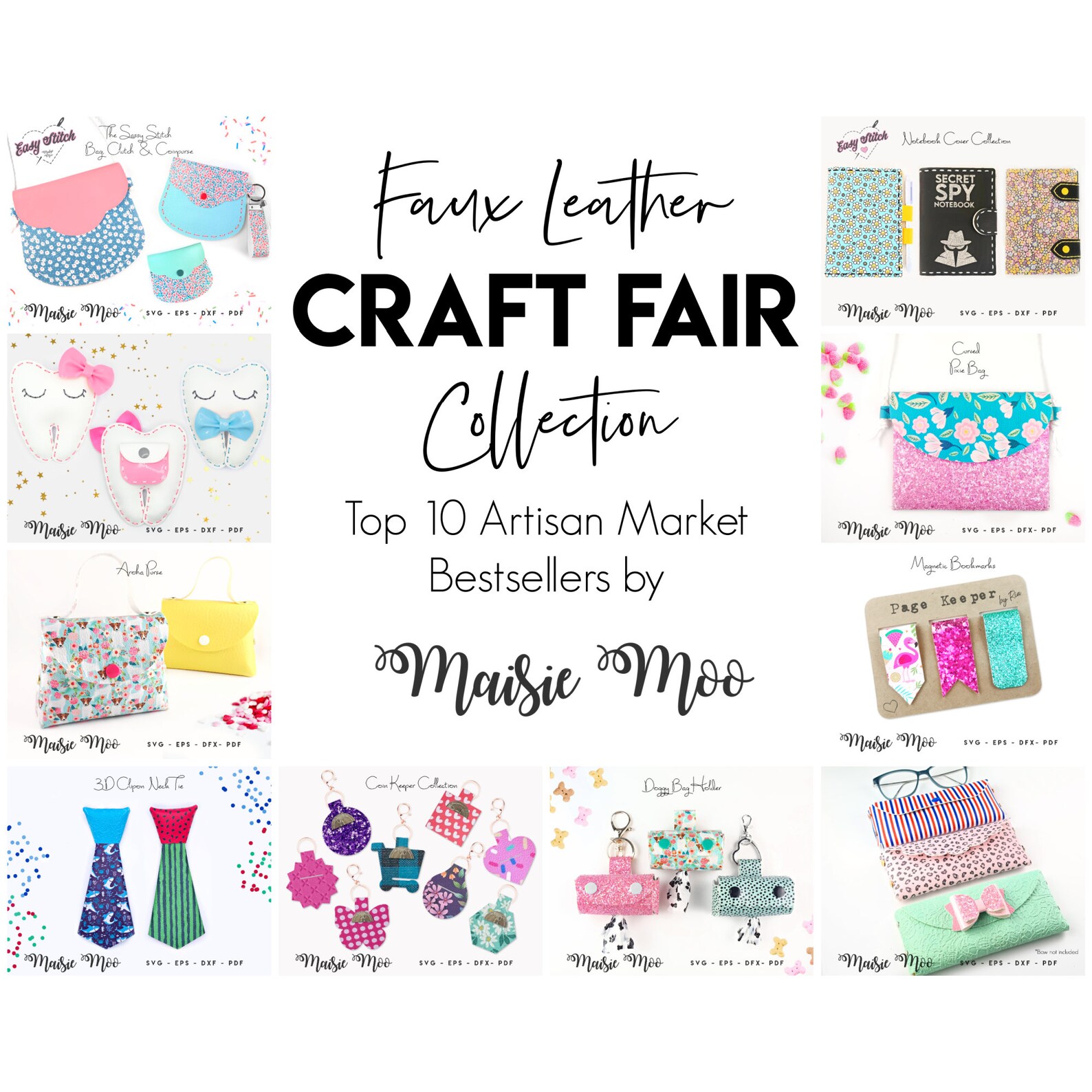 Craft Fair Bundle, Bestselling Craft Show Faux Leather Cricut Templates ...