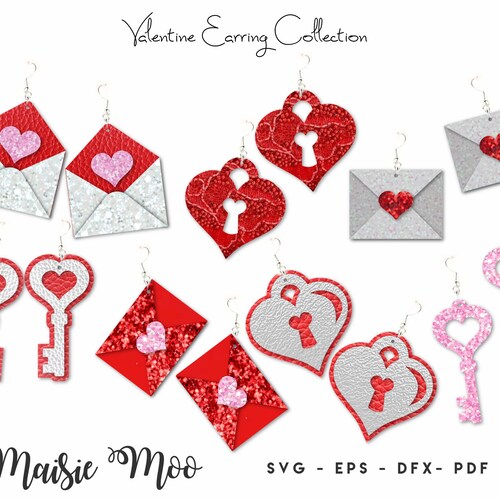 Heart Lock Key SVG DXF Valentine's Love Design | Etsy