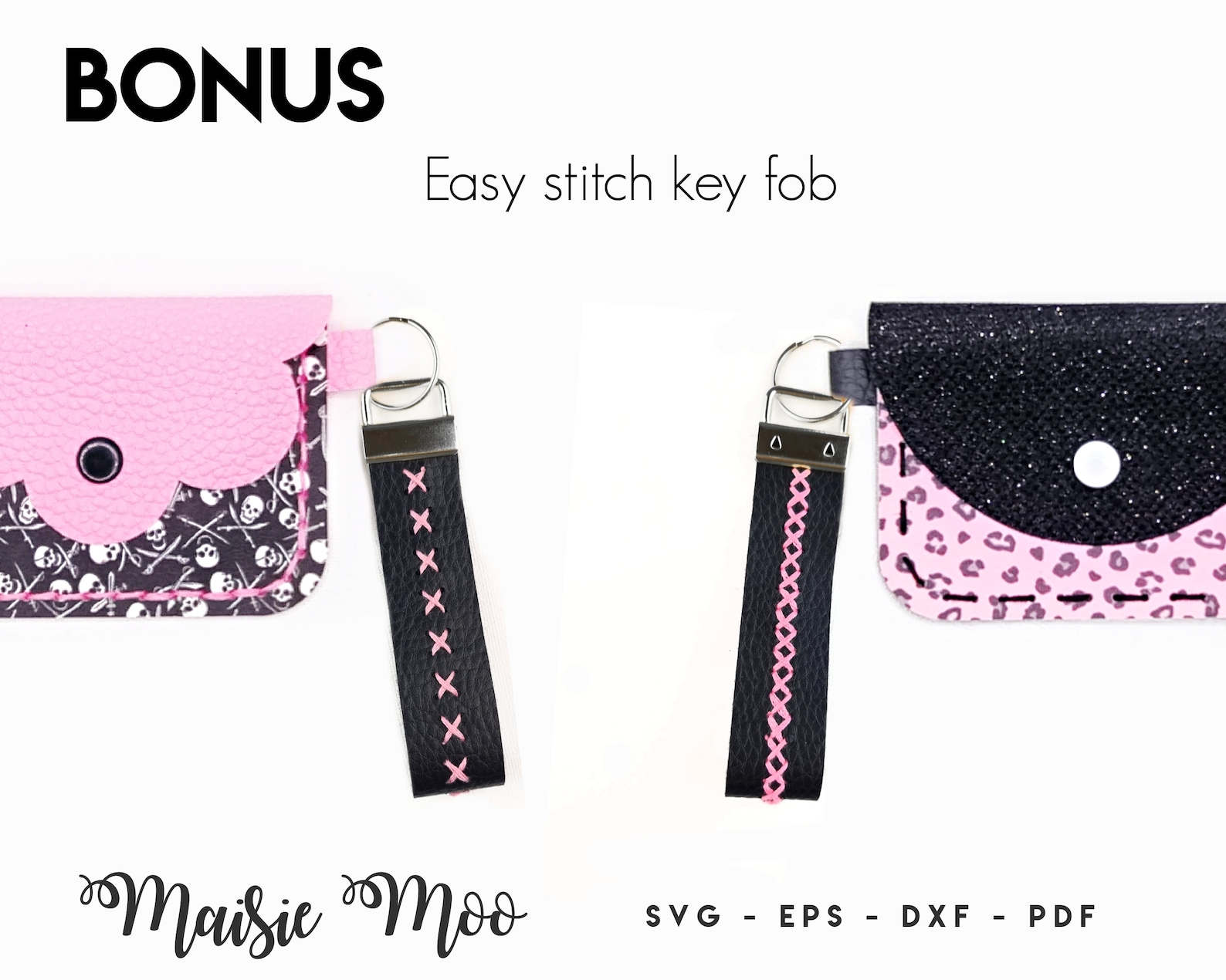 Easy Stitch Coin Purse SVG Template Hand Stitched Faux - Etsy