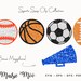 Sports Snap Clip SVG, Snapclip Template, Bow Center Football, Baseball ...