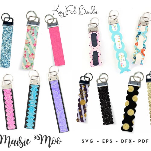 Wristlet SVG Key Fob SVG Keychain Wrist Fob Template - Etsy