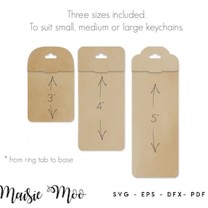 Keychain Display Card SVG, Key Fob Display Card, Keyring Card DXF, Bow ...