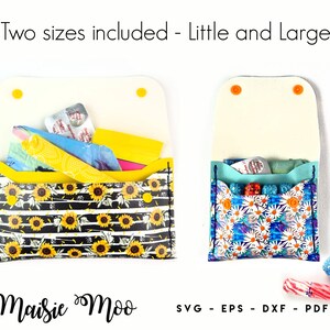 Period Pouch Pattern SVG Florence Purse SVG Template | Hand Stitched ...