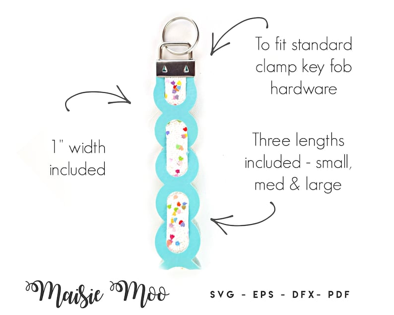 Loopy Key Fob SVG Keychain Wrist Fob Tempate Woven Faux - Etsy