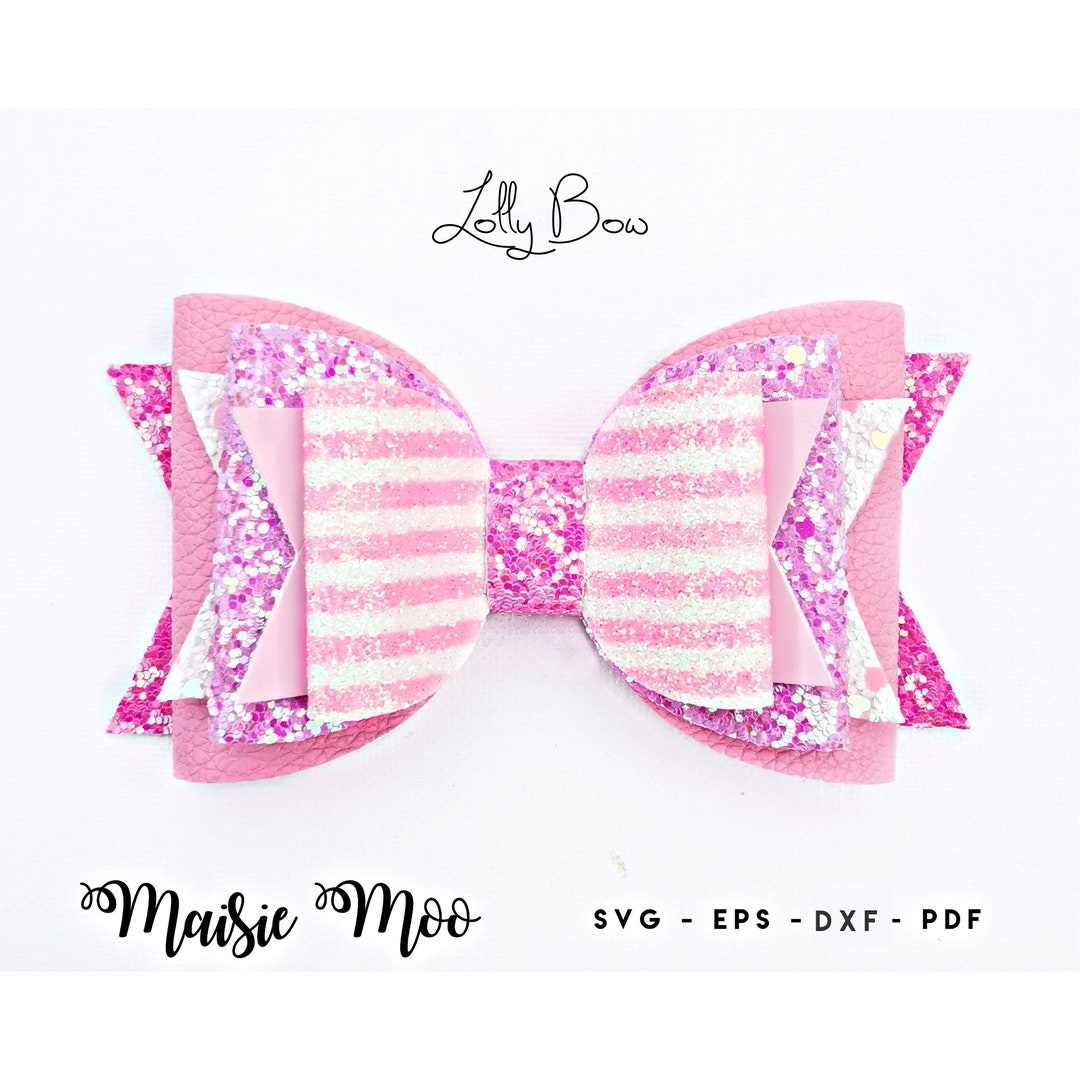 Hair Bow Template SVG, Hair Bow SVG, Hair Bow PDF, Digital Template ...