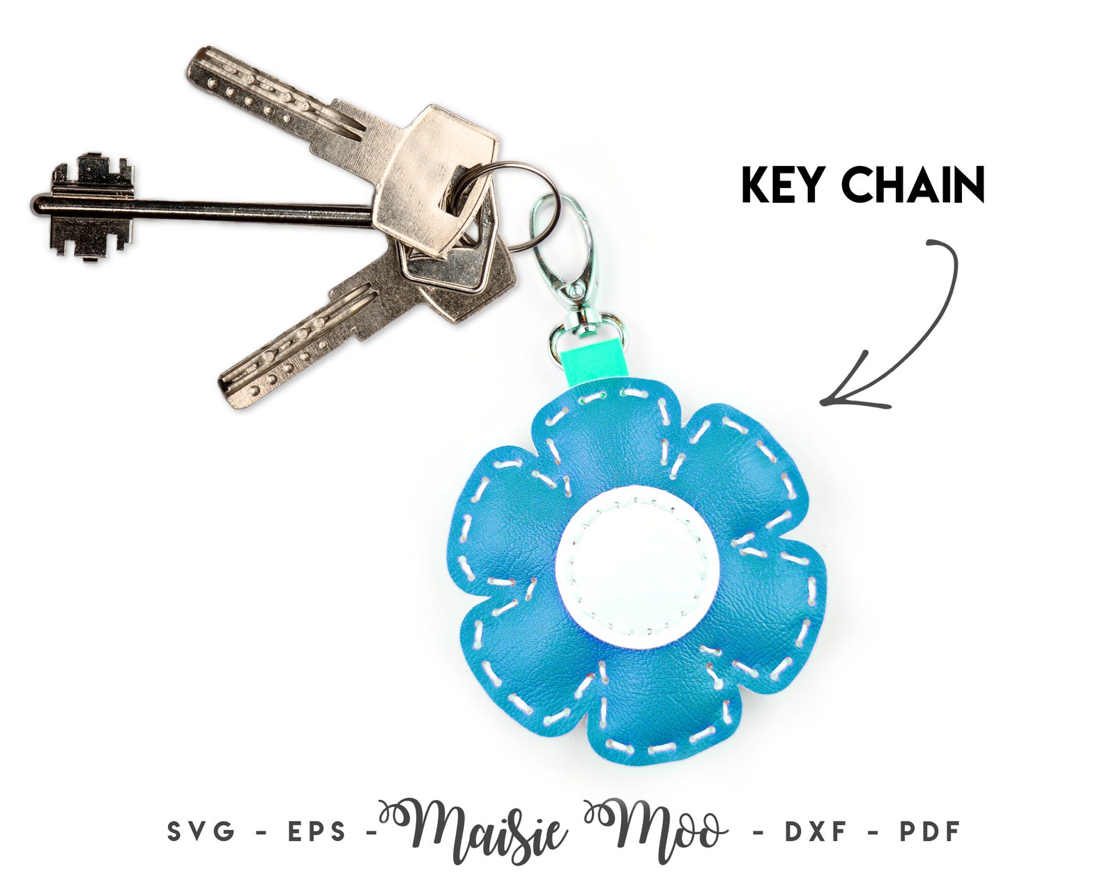 Faux Leather Bag Charm Pattern, Keychain SVG, Butterfly, Flowers, Plump ...