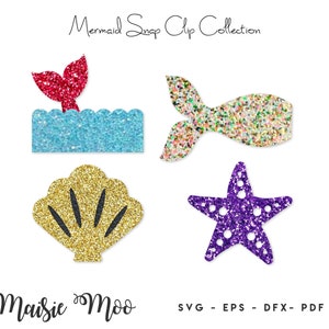 Mermaid Snap Clip SVG, Snapclip Template, Bow SVG, Bow Center Clippie ...