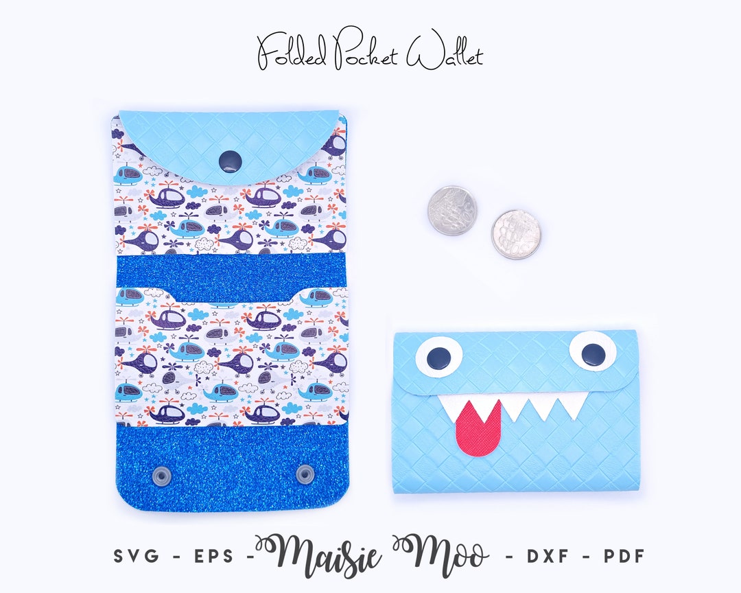 No Sew Boy Leather Wallet SVG, Cricut Card Wallet PDF Pattern by Maisie ...