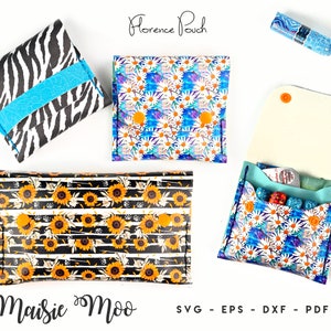 Period Pouch Pattern SVG Florence Purse SVG Template | Hand Stitched ...