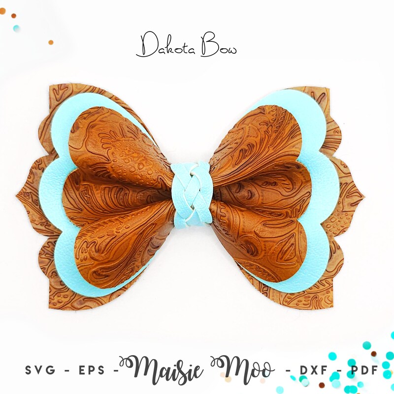 Leather Bow Template - Etsy