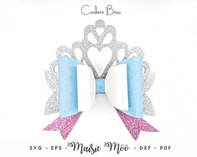 Princess Bow Template SVG, Bow Template, SVG Files, Cricut SVG - Etsy ...