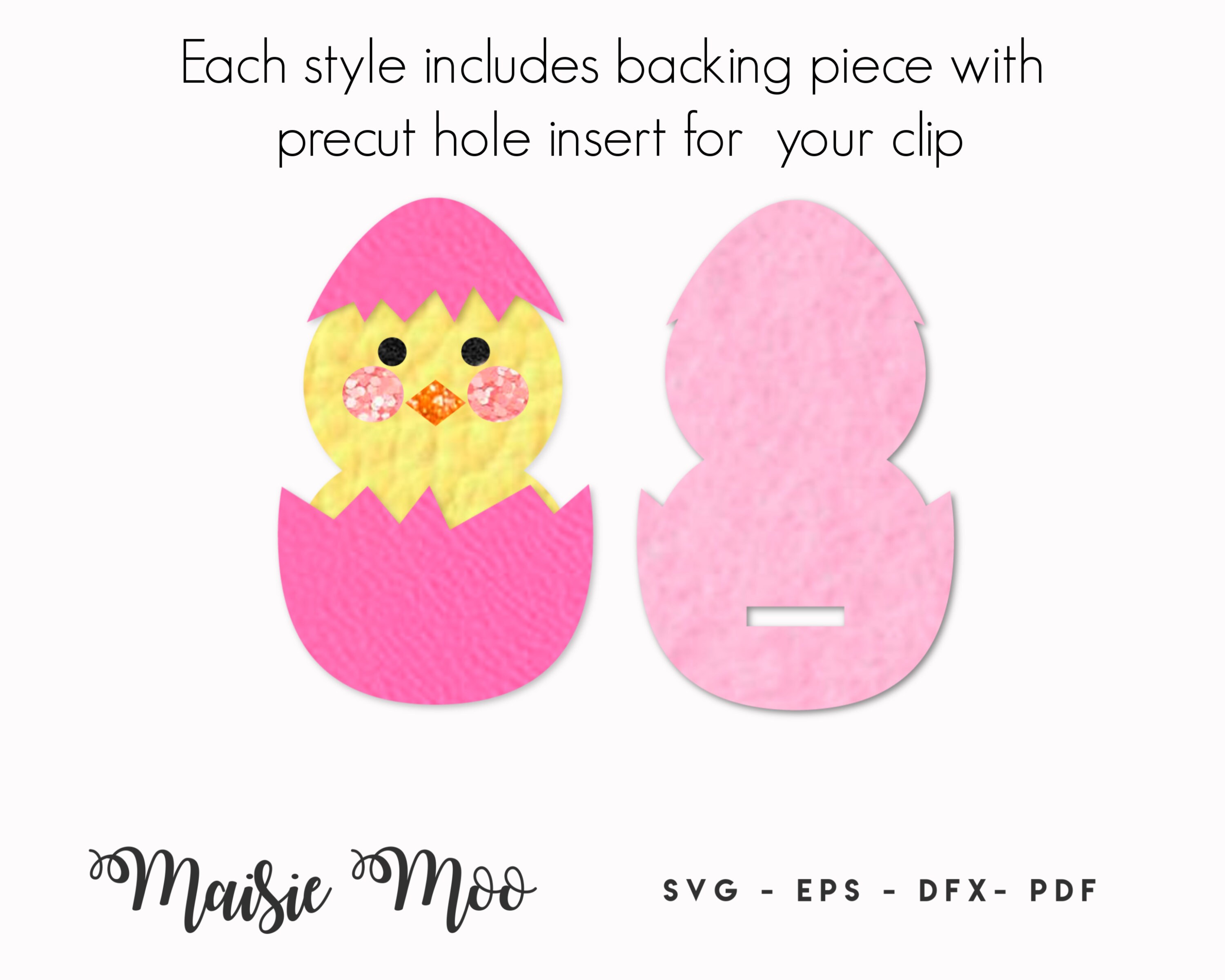 Easter Snap Clip SVG Snapclip Template Bow SVG Bow Center - Etsy