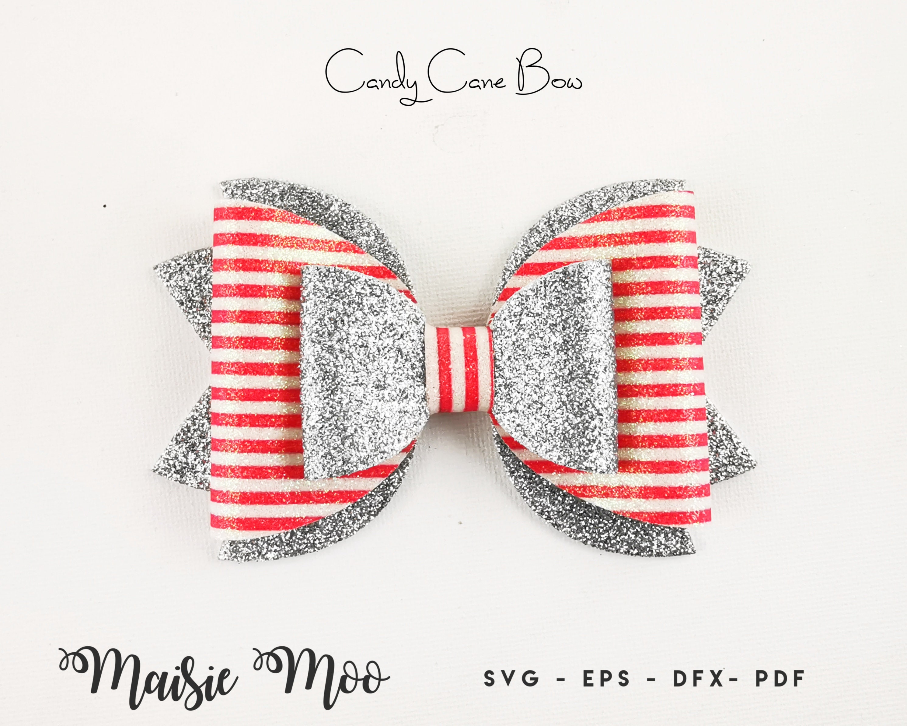 Christmas Bow SVG Collection Christmas Bow Template SVG Bow | Etsy