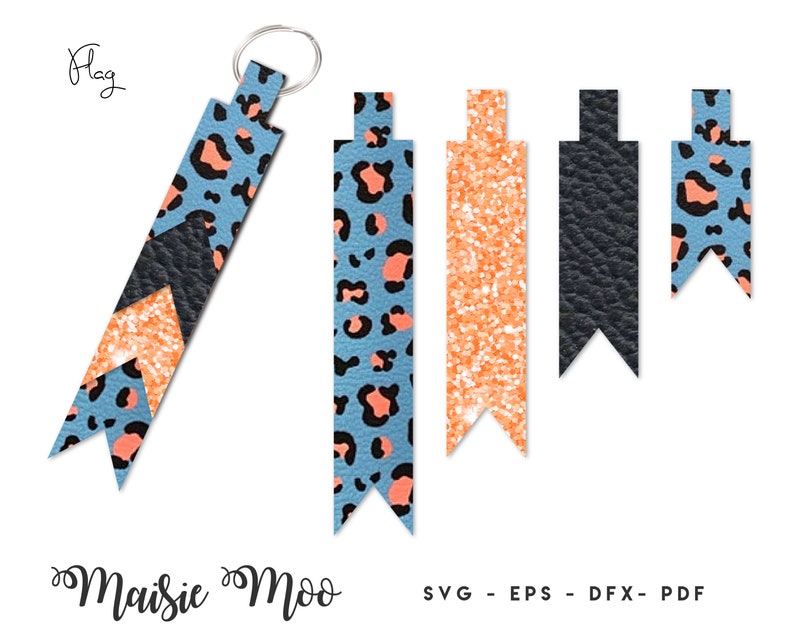 Keychain SVG | Key Ring SVG Key Chain Fob Template | Faux Leather Fob ...