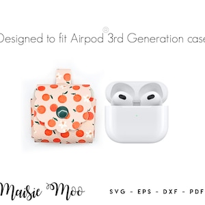 Airpod® 3rd Generation Cover SVG, Earpod Case Template, Keychain Holder ...