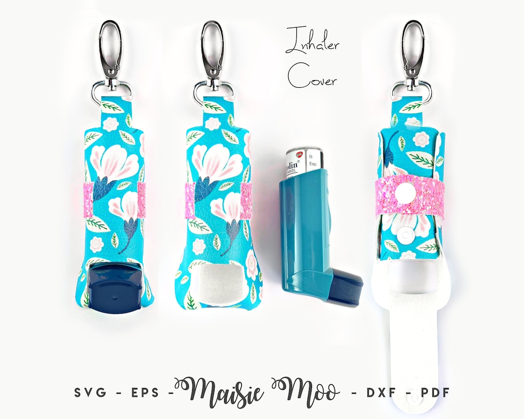 Asthma Inhaler Holder SVG, Puffer Cover, Leather Pattern, No Sew ...