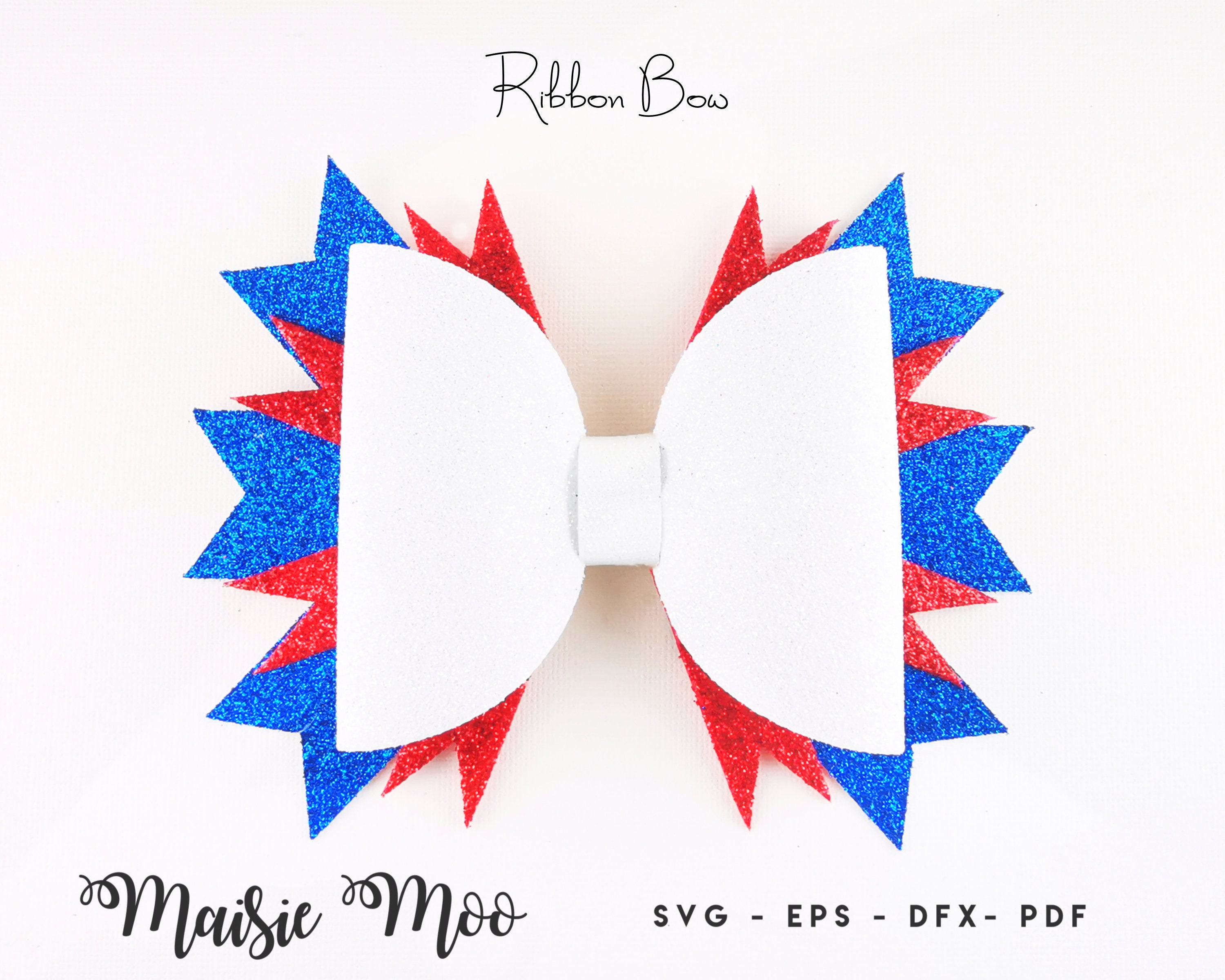 Ribbon Bow SVG Birthday Bow SVG USA Red White Blue Bow Pdf - Etsy Australia