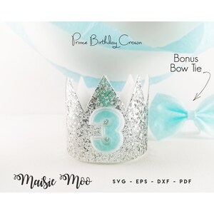Crown Template SVG, 3D Mini Crown Hair Clip Head Band PDF DXF, Princes ...