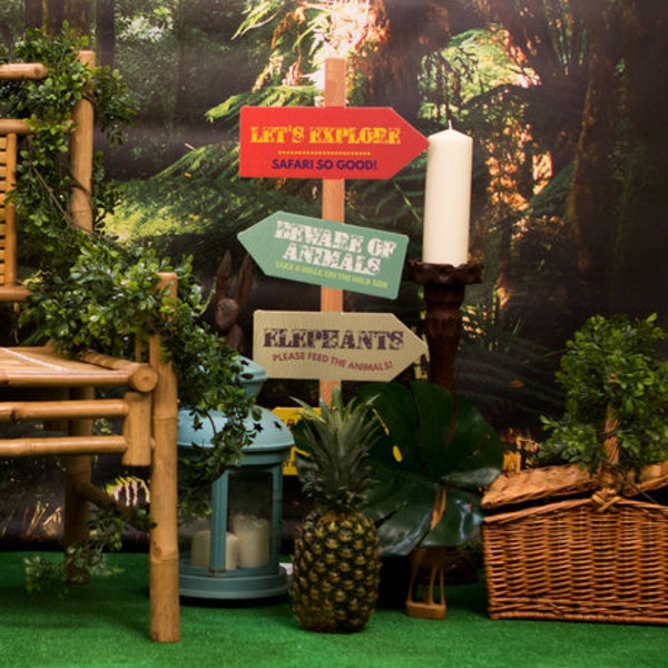 Jungle Photo Booth Props - Etsy