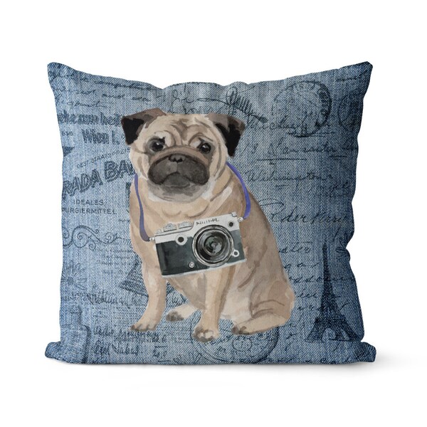 Pug Pillow - Etsy