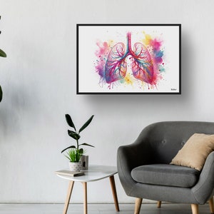 Lungs Art Print Pulmonary Angiography Radiology Wall Art Print ...