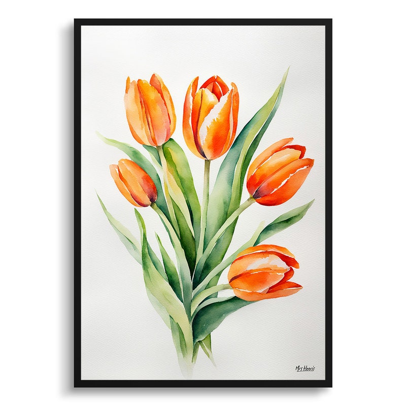 Tulip Wall Art - Etsy