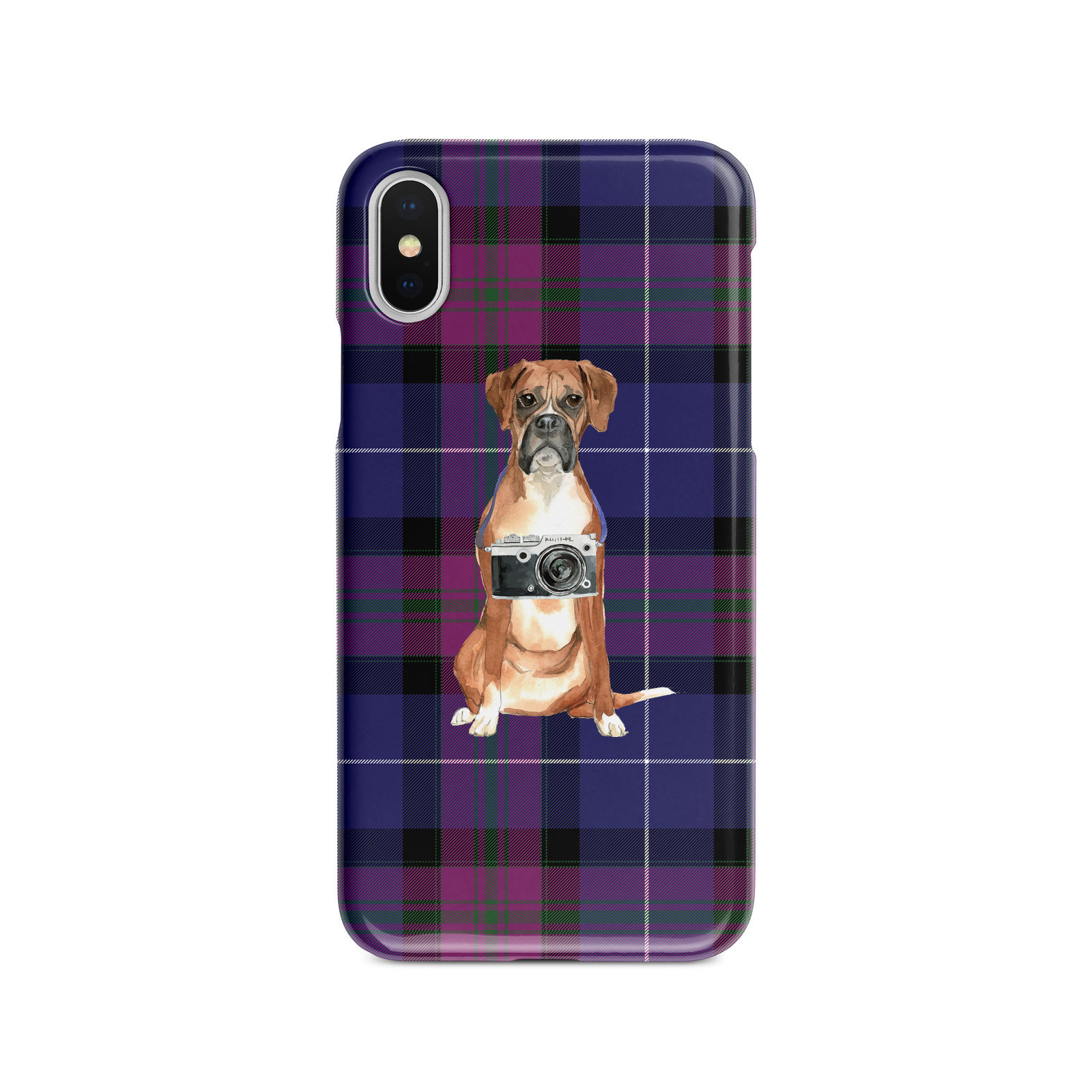 Boxer dog Tartan phone case. 11 Tartan styles. Iphone 6 S | Etsy