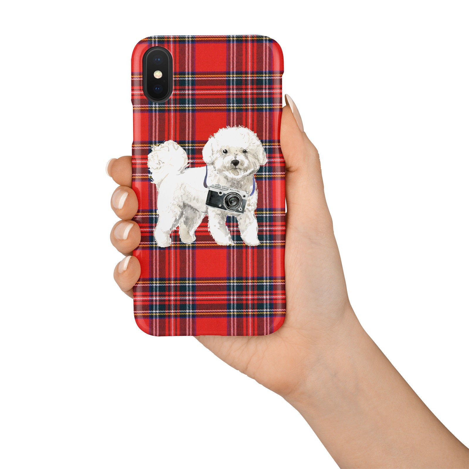 Bichon Frise Dog Tartan Phone Case. 11 Tartan Styles. Iphone 6 - Etsy