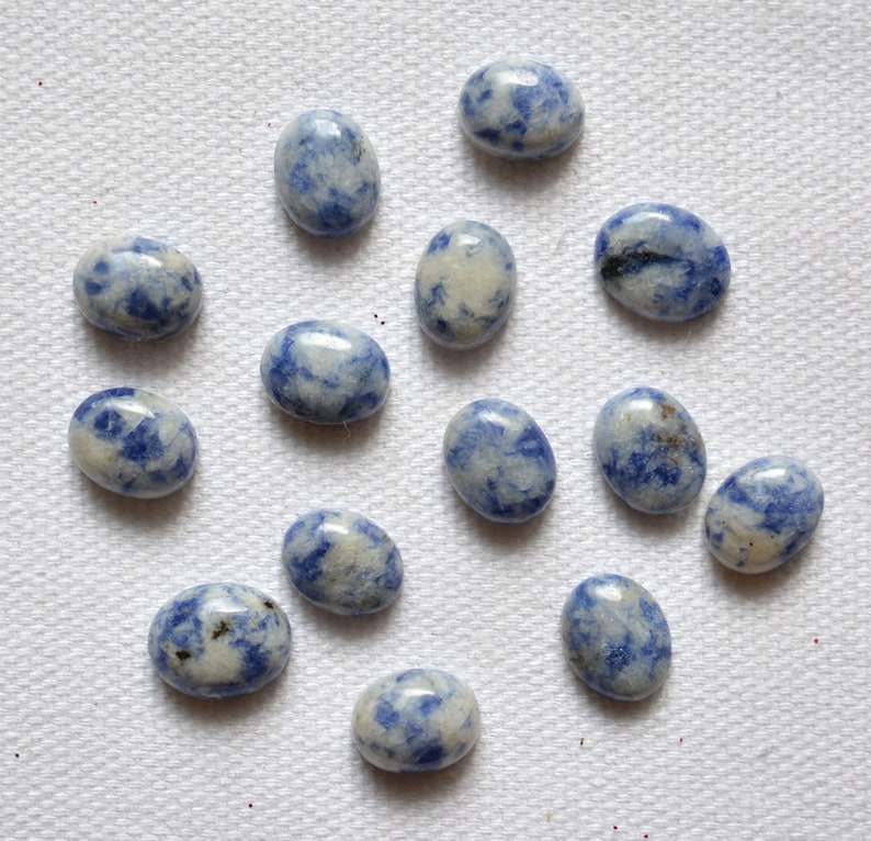 Natural Sodalite Cabochons Polished Stones Spotted Stone | Etsy