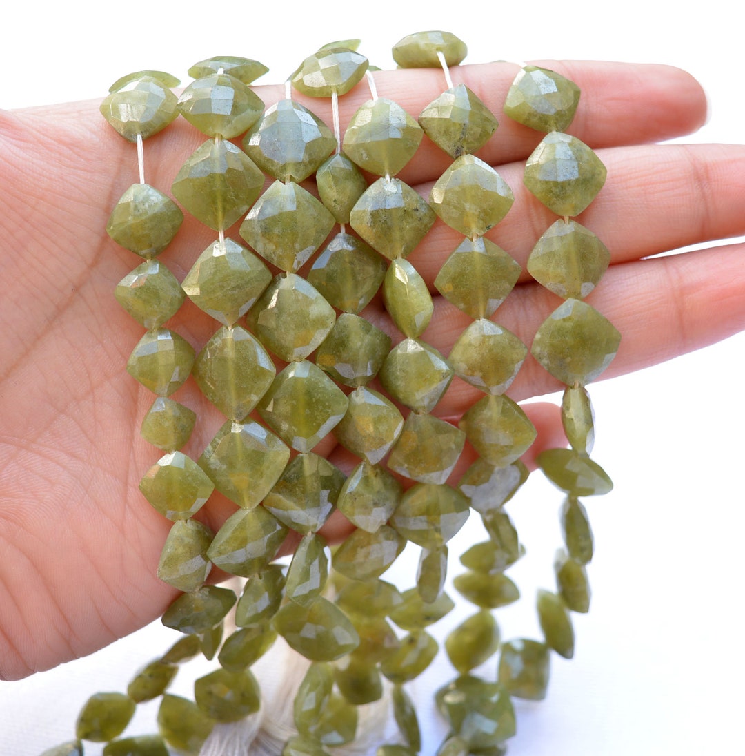 Vasonite Square Shape Beads, Faceted Vasonite Gemstone, Semi Precious ...