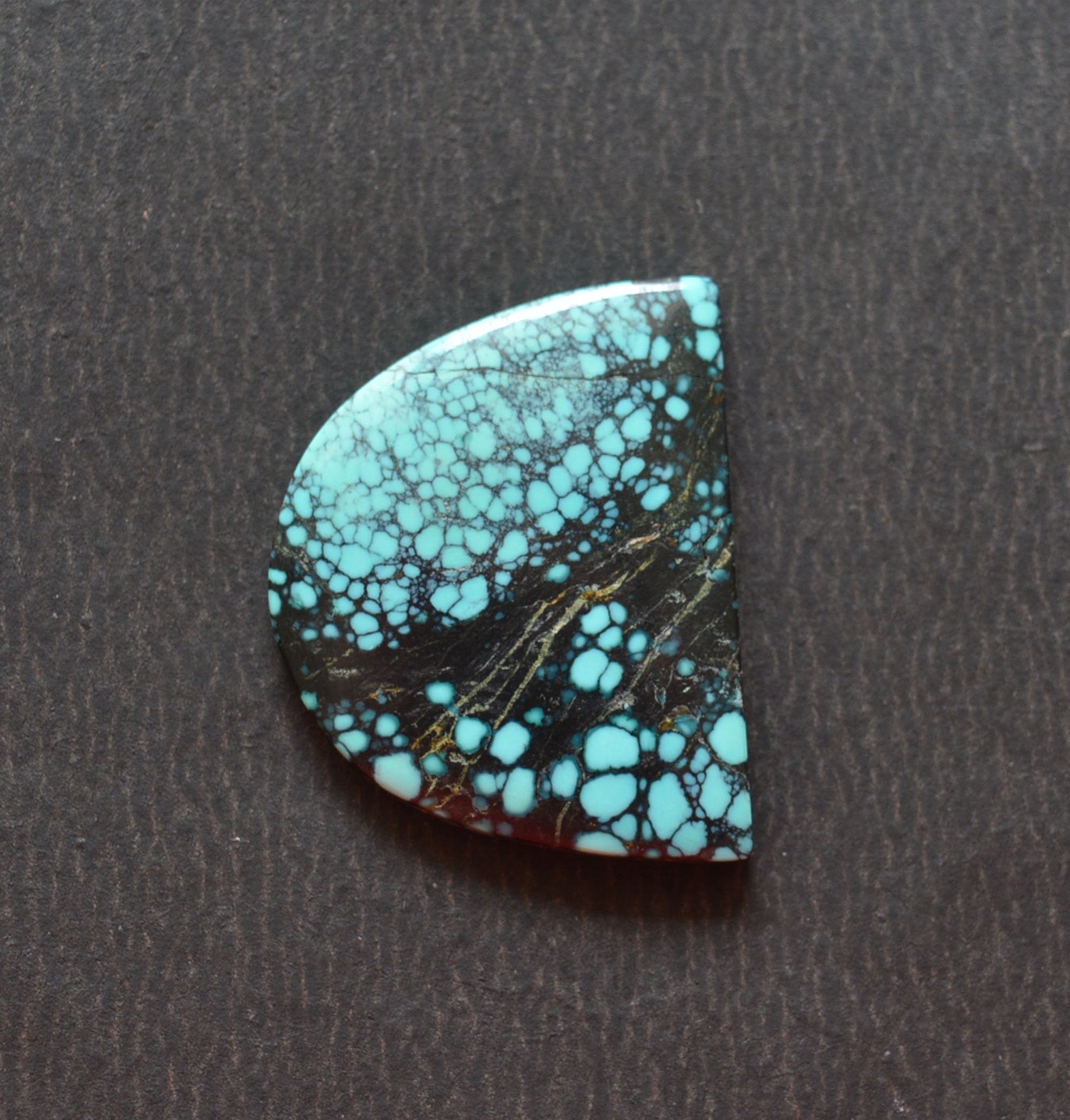 Gema turquesa tibetana de lujo cabujón azul turquesa espalda - Etsy España