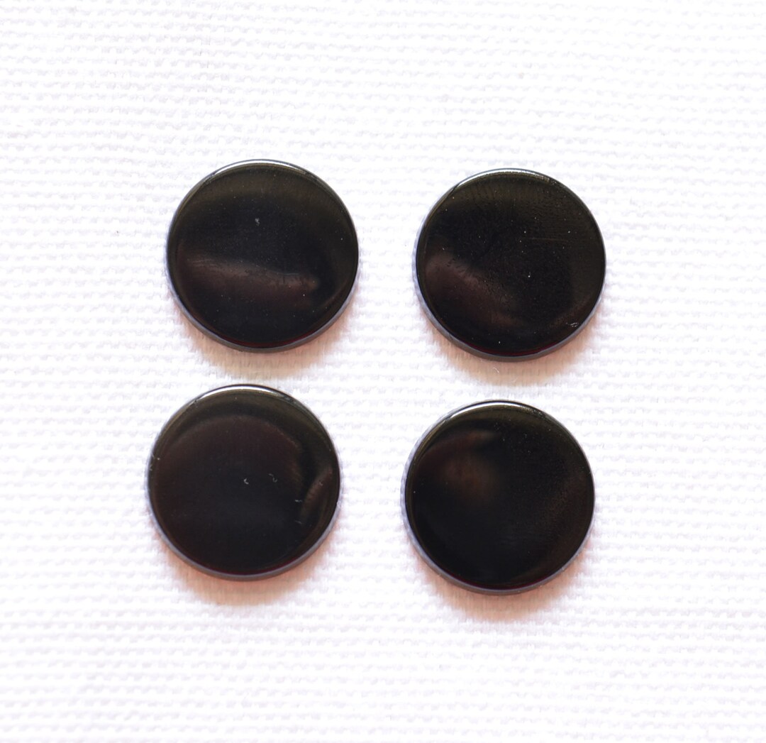 Black Onyx Disc, Round Shape Black Onyx Gemstone, Flat Back Onyx Disc ...