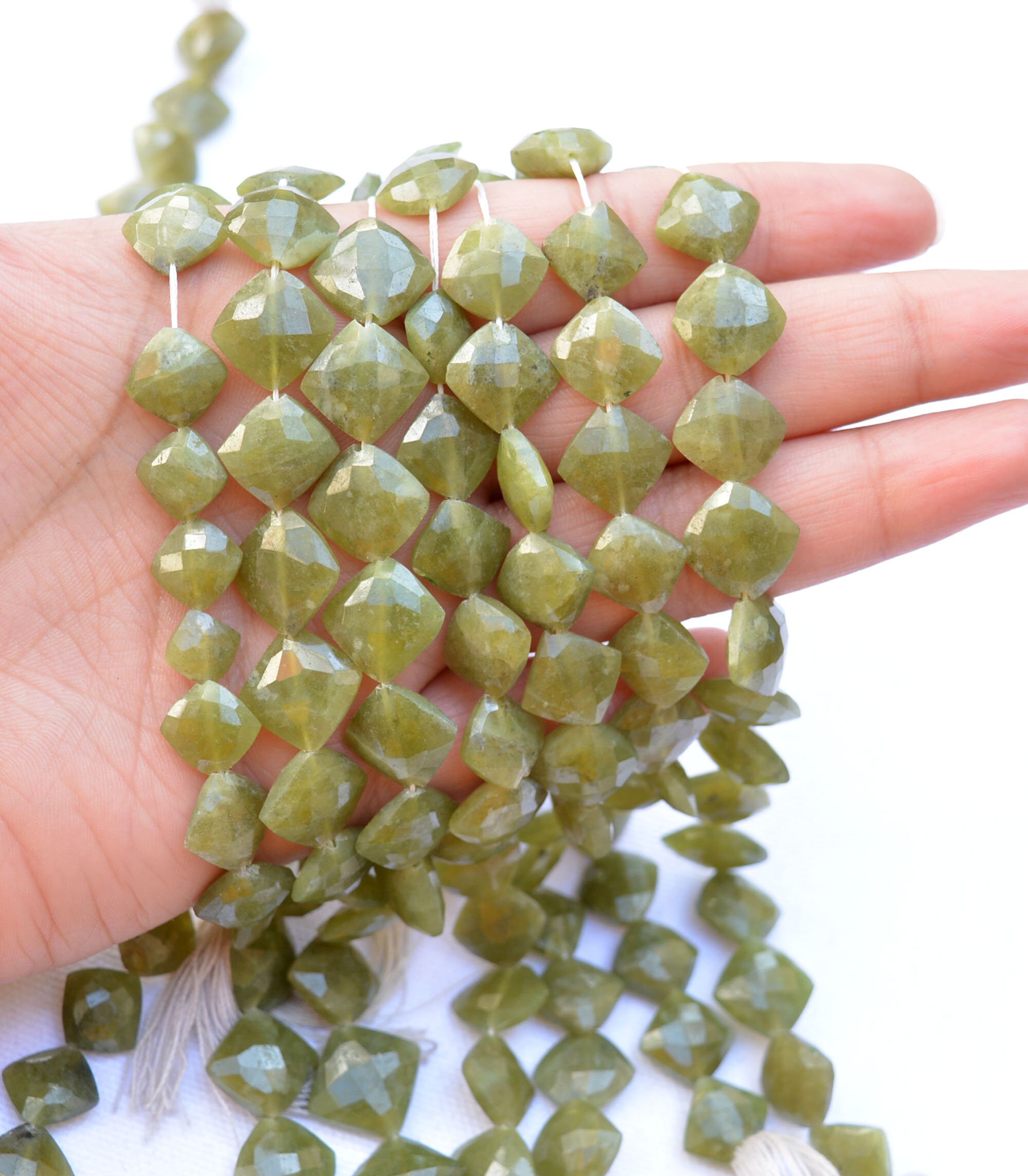 Vasonite Square Shape Beads Faceted Vasonite Gemstone Semi | Etsy