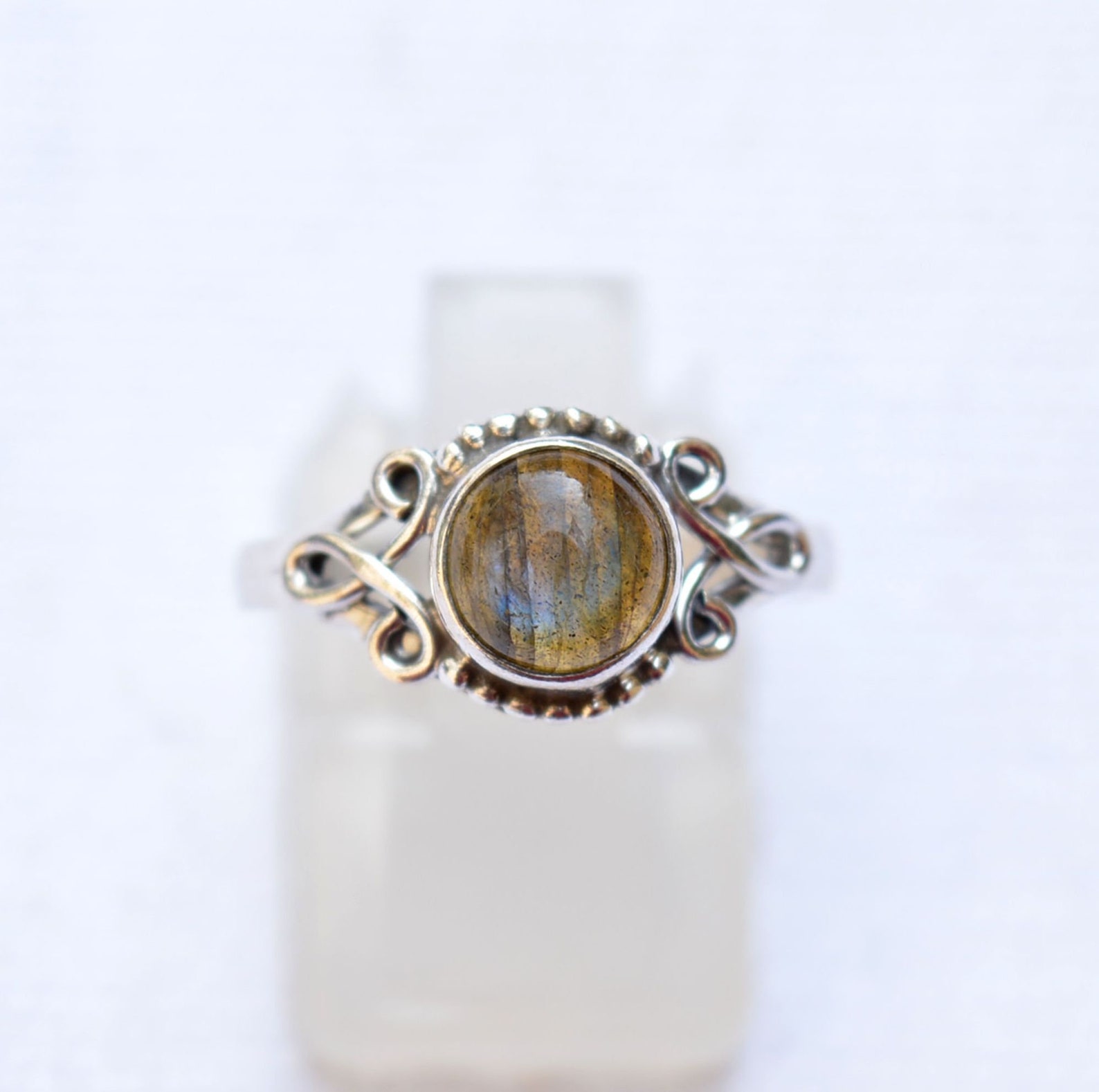 925 Sterling Silver Jewelry Labradorite Gemstone Ring Silver | Etsy