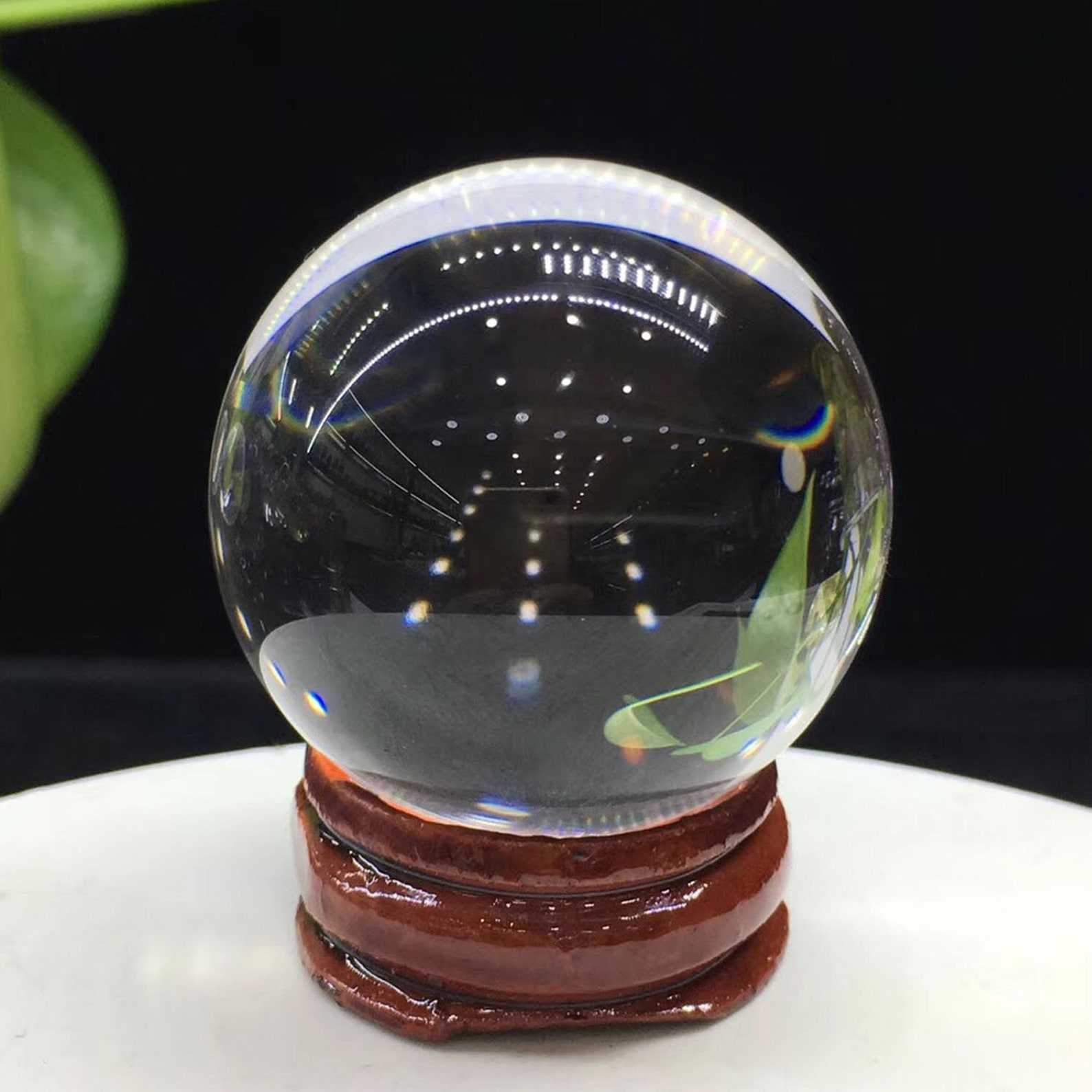 AA White Crystal Ball Natural Clear White Crystal Quartz - Etsy