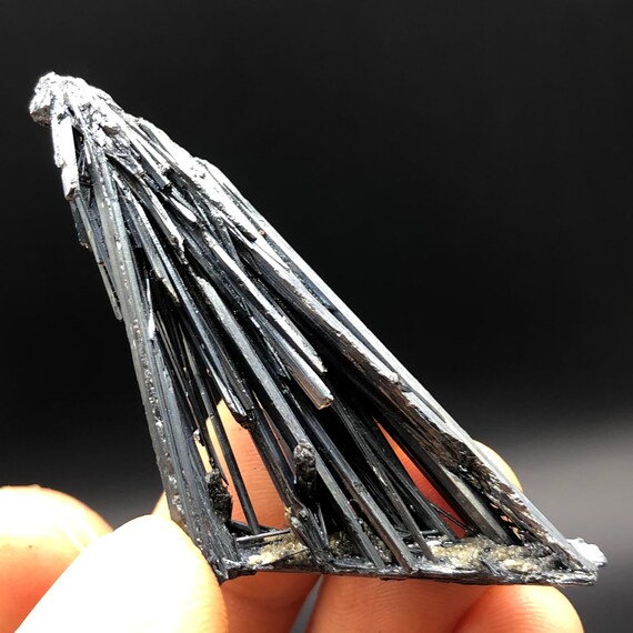 High Quality Natural Stibnite Minerals Shining Bright Color | Etsy