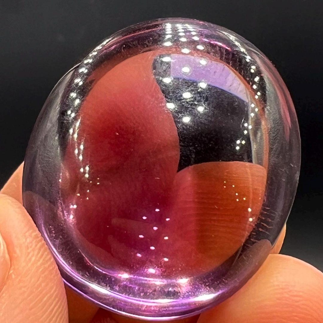 Natural Purple Crystal, Clear Transparent Handmade Pendants Diamond ...