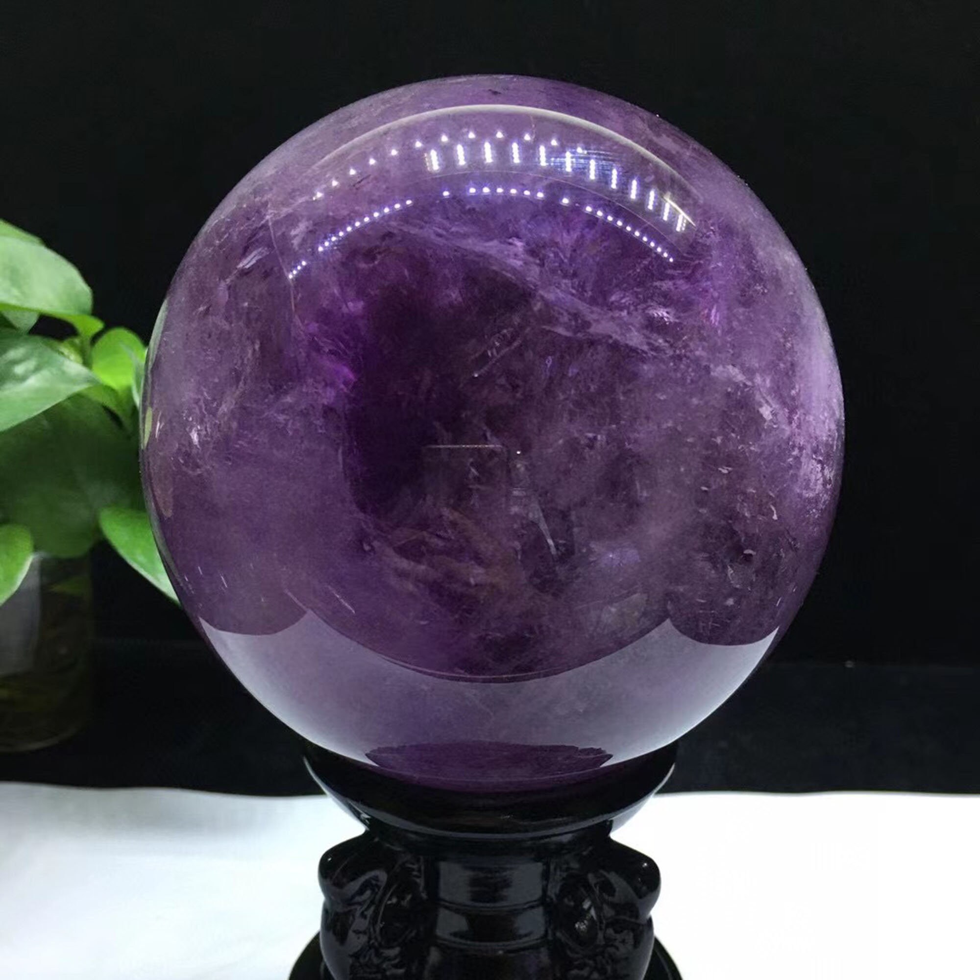 CRYSTAL Amethyst Ballnatural Pretty Crystal Ball Natural - Etsy UK