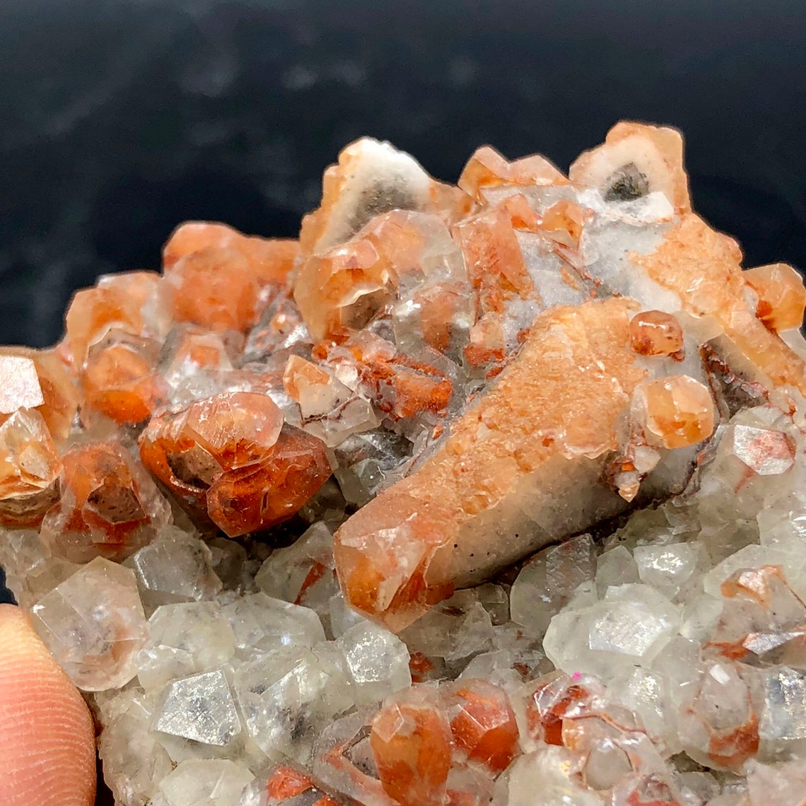 Red inclusionNatural Red calcite crystal Mineral Specimen | Etsy