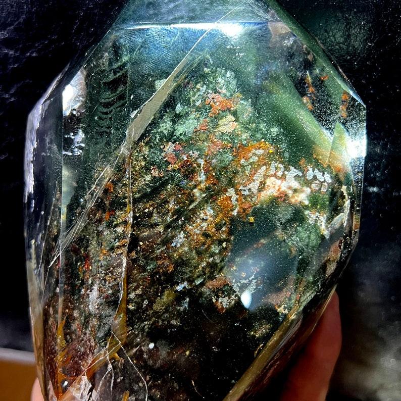 Crystal Super Beautiful Green Ghost Quartz Ghost Crystal Specimen ...