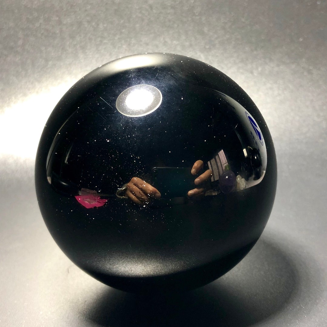 Natural Obsidian Sphere Crystal Ball, Healing Stone (66mm) - Etsy