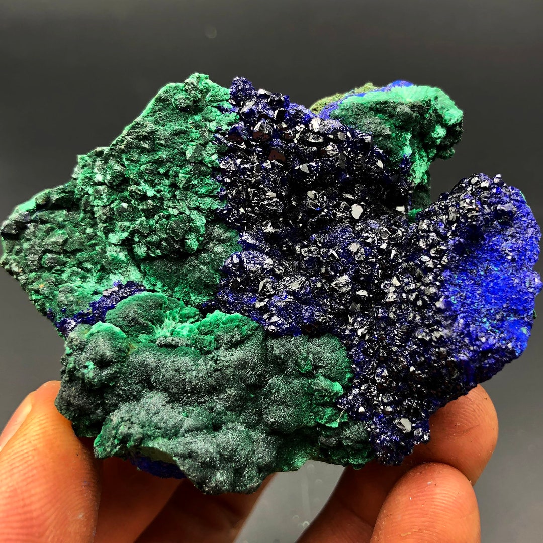CRYSTAL RARE Natural Azurite ,pretty Blue Azurite Green Malachite ...
