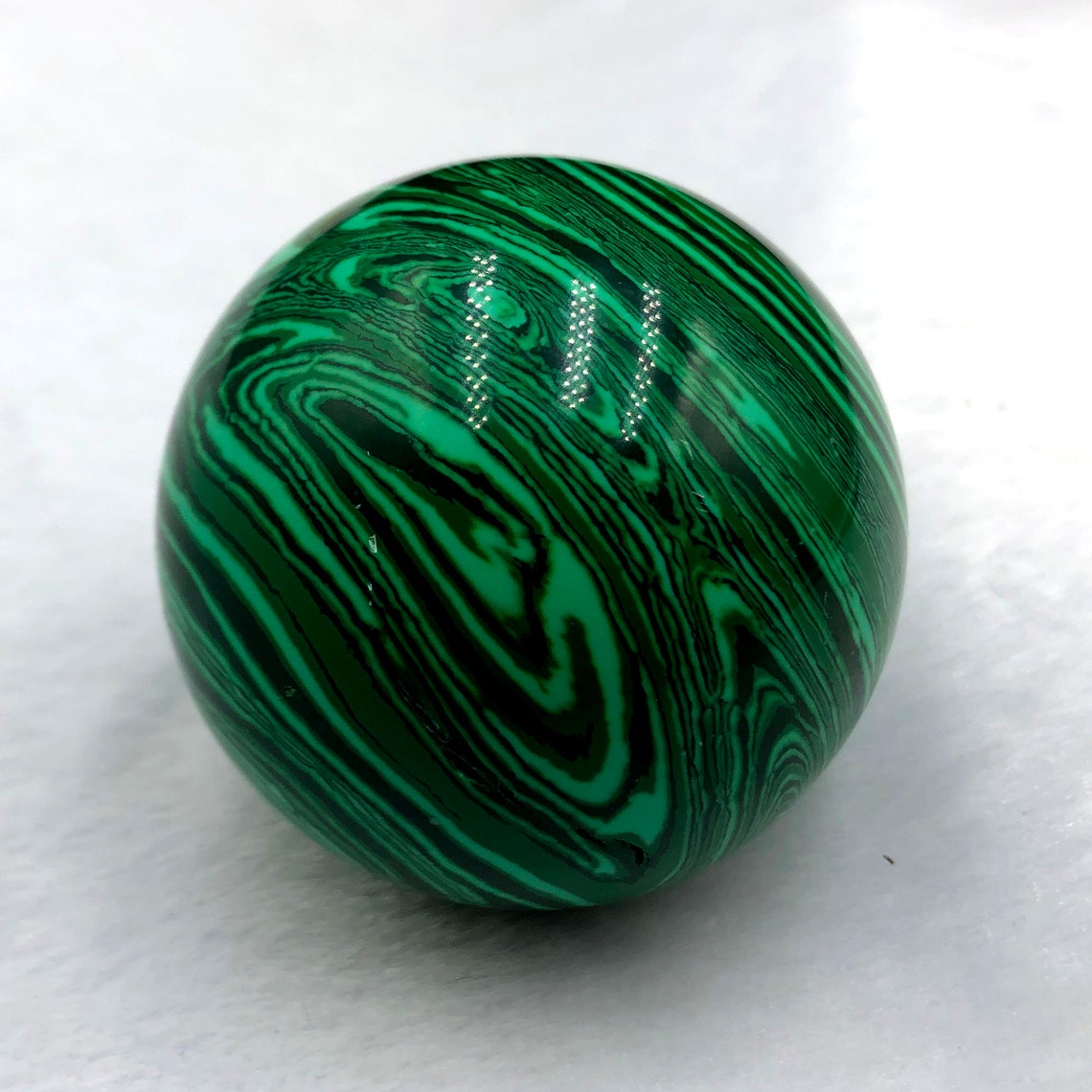 Crystal natural malachite spheregreen Malachite ball Q293 | Etsy