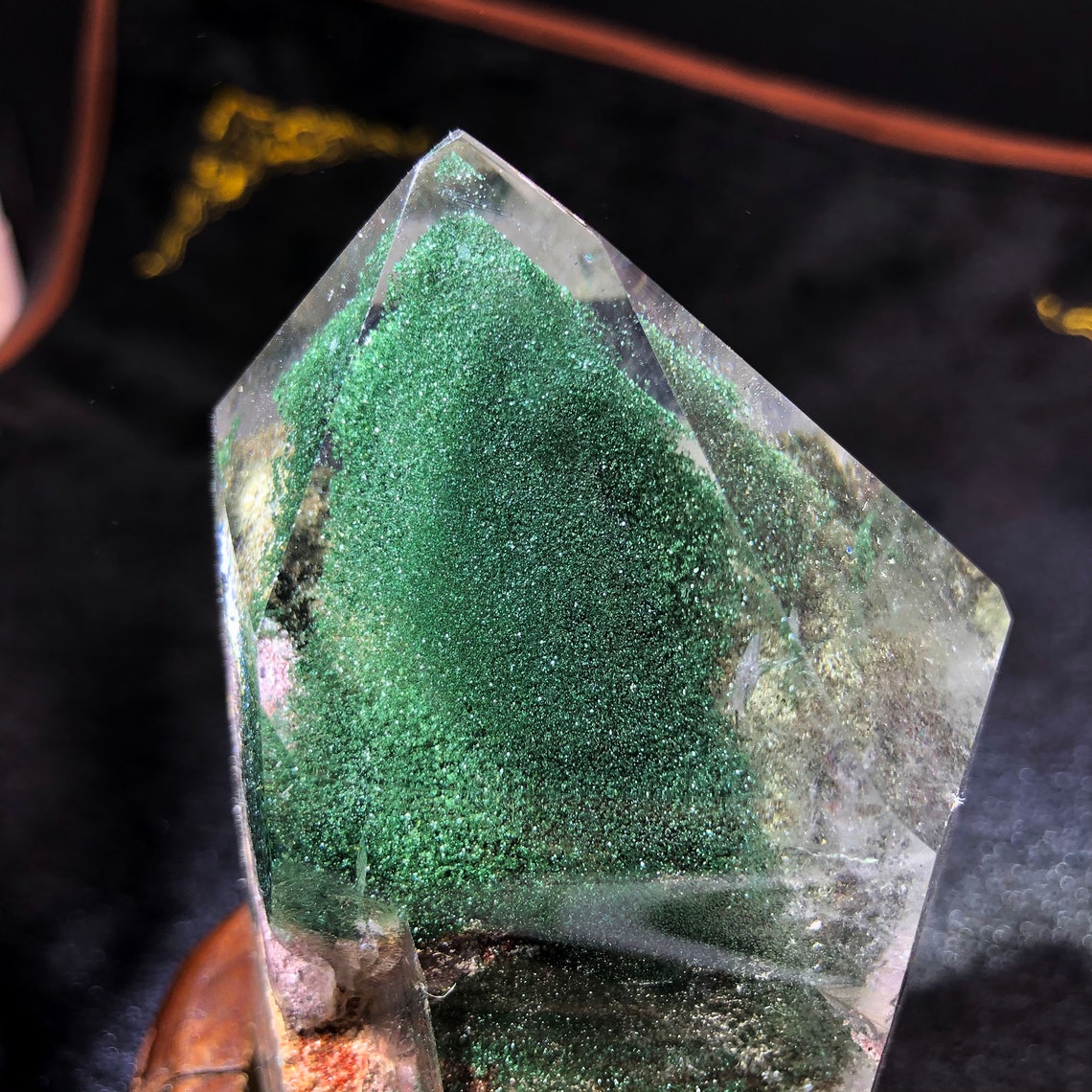 CRYSTAL Natural Green Ghost Crystal / Rare Green Ghost Quartz Specimen ,special Gift A1533 - Etsy
