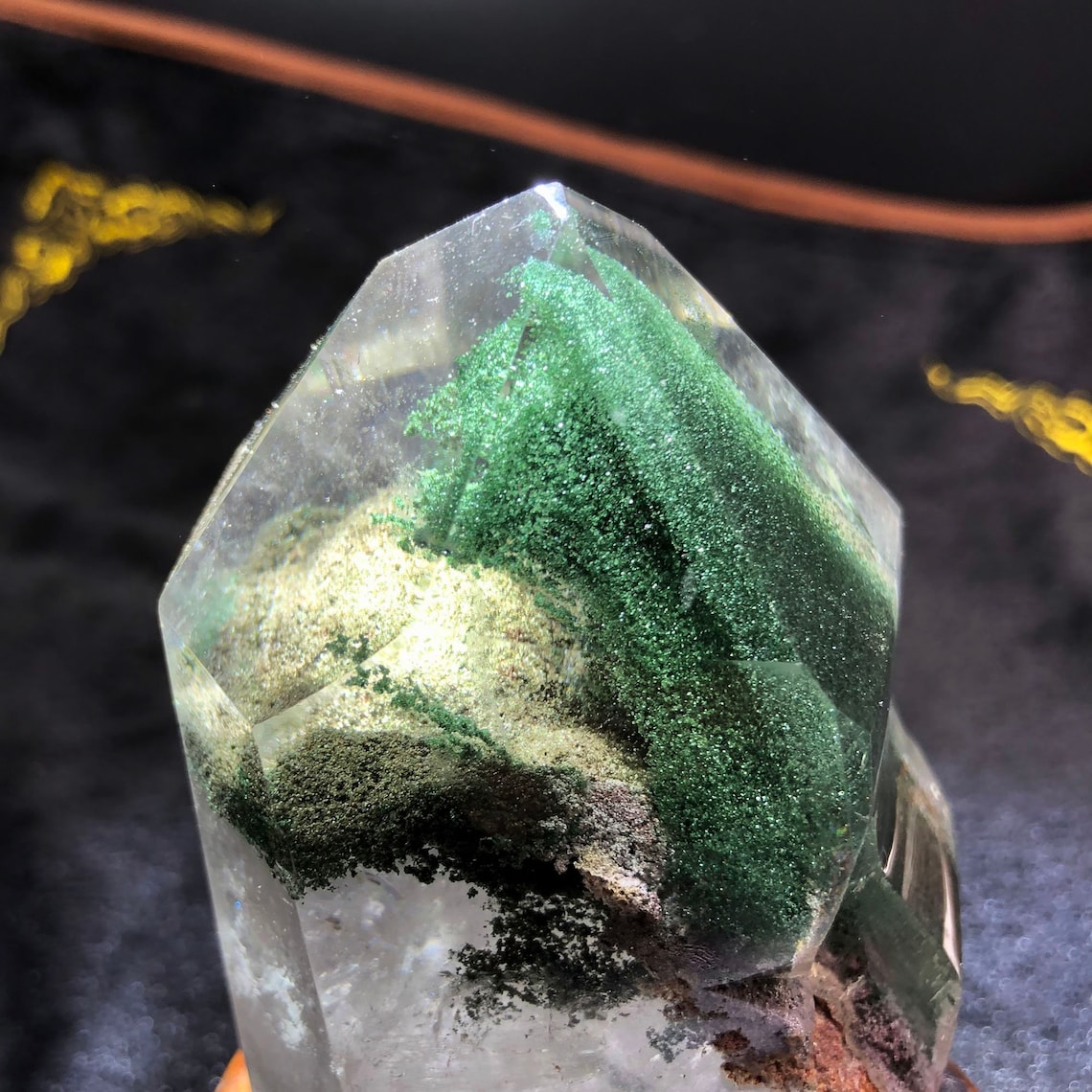 CRYSTAL Natural Green Ghost Crystal / Rare Green Ghost Quartz Specimen ,special Gift A1533 - Etsy